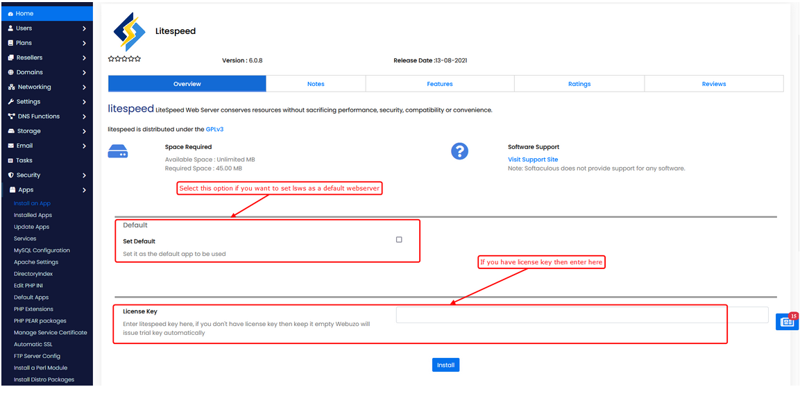 How to Install LiteSpeed on Webuzo: A Step-by-Step Guide